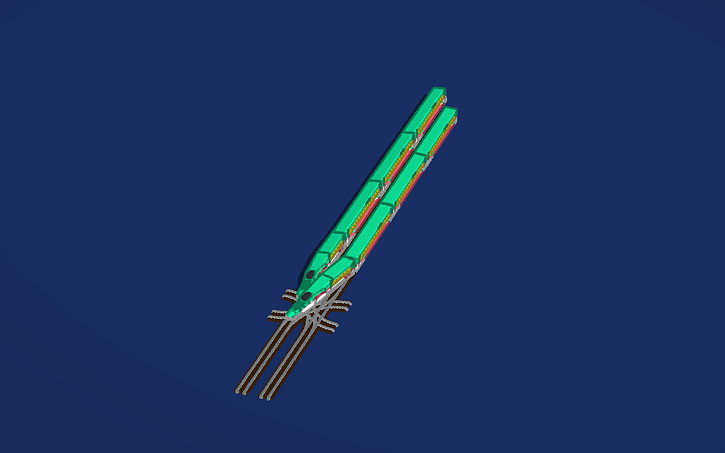 3D design Bullet Train Explosion - Tinkercad