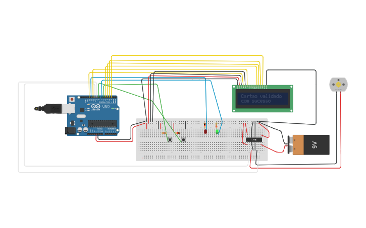 Circuit design sensor Rfid - Tinkercad