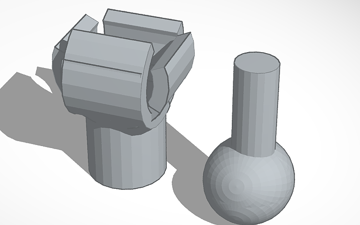 3D design ball joint - Tinkercad