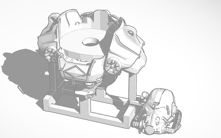 3D design lego t60 power armor and helmet - Tinkercad