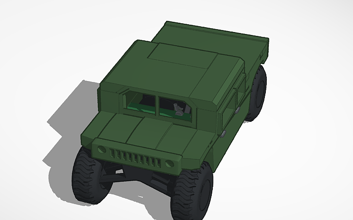 3D design Humvee - Tinkercad