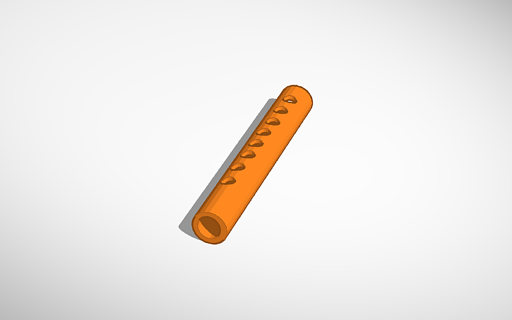 3D design Flute - Tinkercad