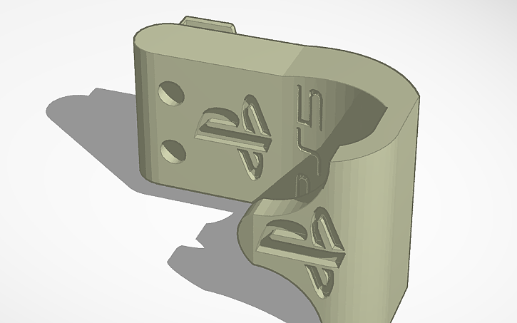 3D design PS5 controller holder - Tinkercad