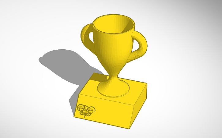 3D design Trophy Optimized for 3D Printing - Tinkercad