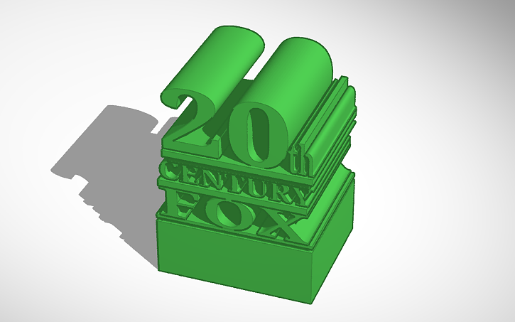 3D design 20th Century Fox Statuette - Tinkercad