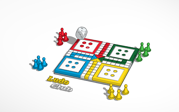 3D design ludo-02 - Tinkercad