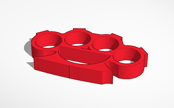 3D design Knuckle duster - Tinkercad
