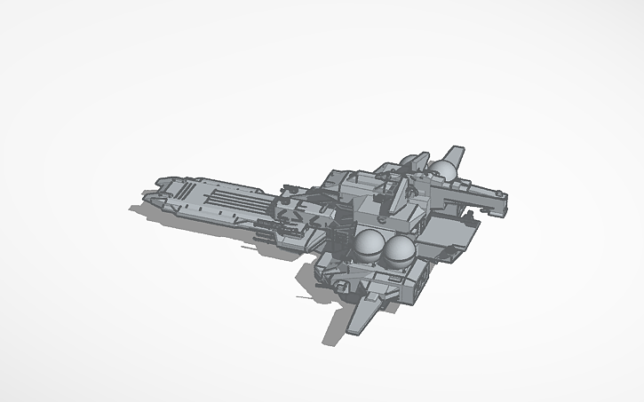 3D design Alexandria-class carrier - Tinkercad