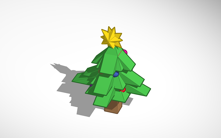 3D design Christmas tree - Tinkercad