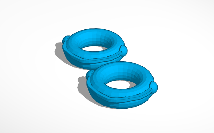 3D design ochaco uraraka bracelets - Tinkercad