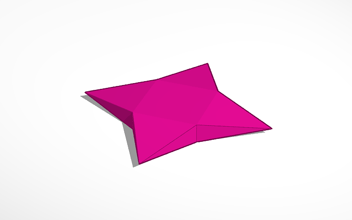 3D design Throwing Star - Tinkercad