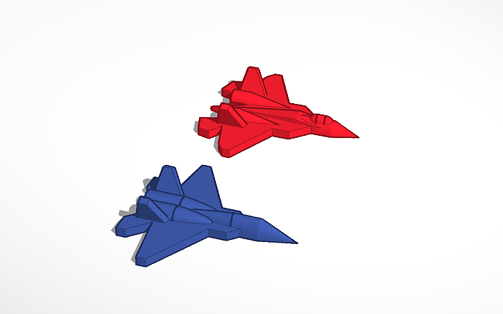 3D design jet plane - Tinkercad