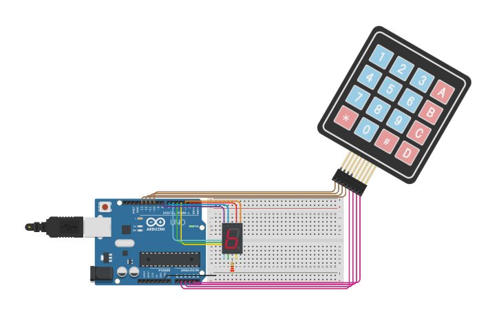 Circuit Design Keypad Tinkercad