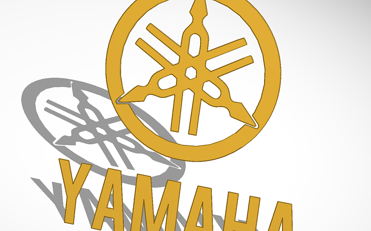 3D design Yamaha logo - Tinkercad