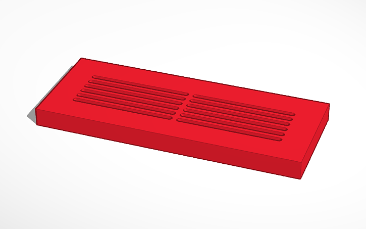 3D design Heat Register - Tinkercad