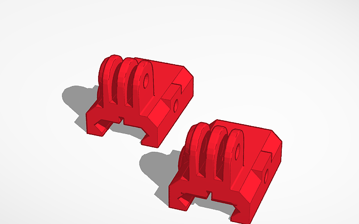 3D design Mount Gopro - Tinkercad