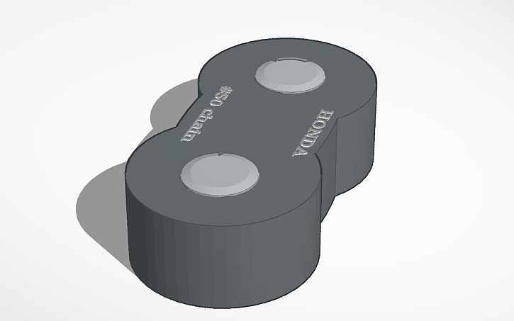 3D design chain link - Tinkercad