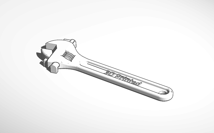 3D design Wrench - Tinkercad