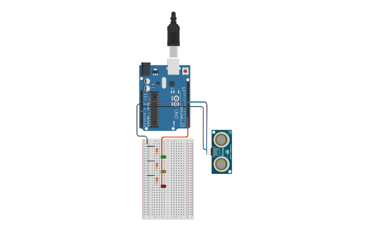 Circuit design Copy of Sensors Challenge - Tinkercad