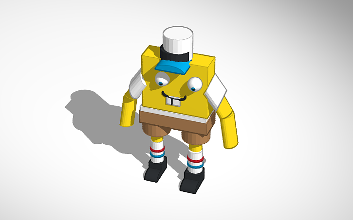 3D design spongebob - Tinkercad