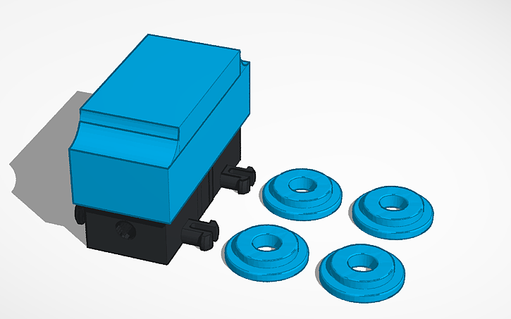 3D design Tender (wooden train) - Tinkercad