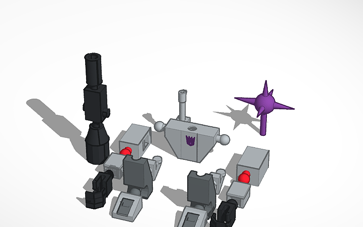 3D design Kreo Transformers G1 Megatron Upgrade Kit - Tinkercad