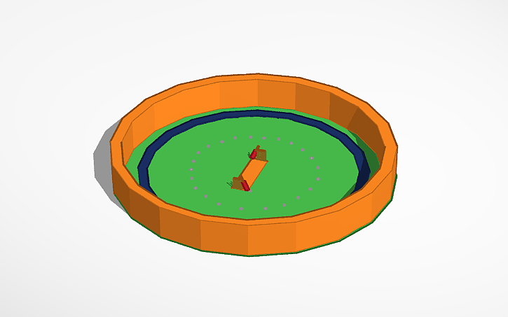 3D design Cricket Ground - Tinkercad