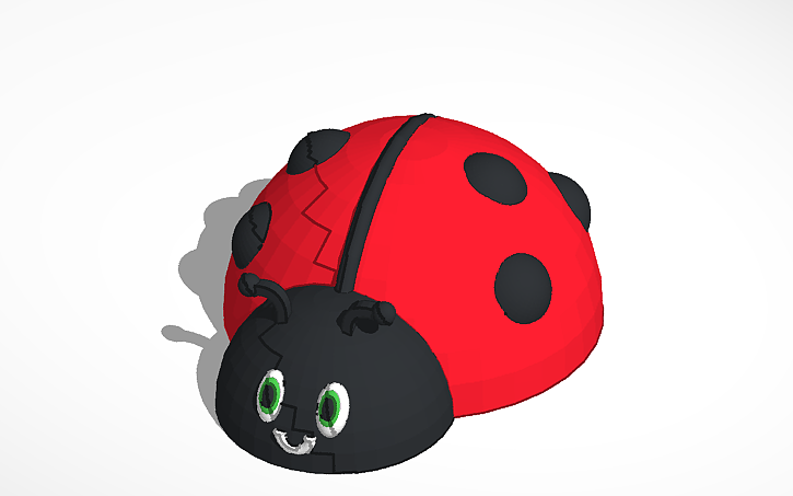 3D design Ladybug - Tinkercad