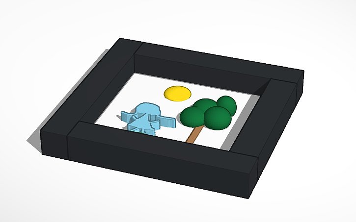 3D design Picture Frame - Tinkercad
