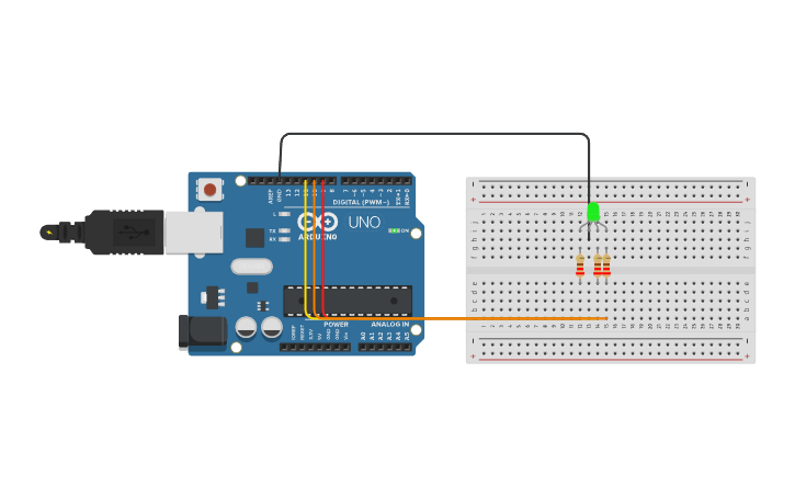 Circuit design 18a_RGB LED Color Mixing (use tinkercad simulator ...
