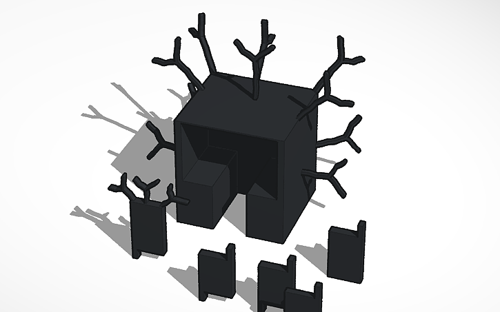 3D design box robot neuron - Tinkercad