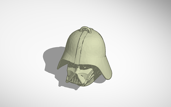 3D design Darth Vader Keychain - Tinkercad