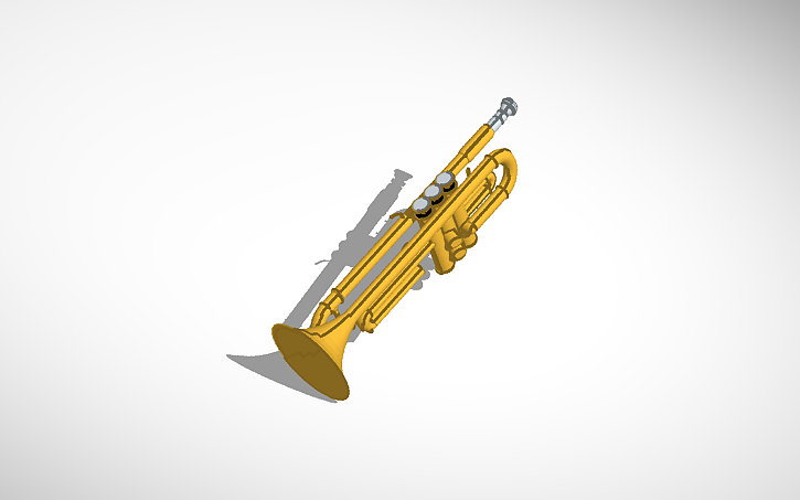 3D design A Trumpet - Tinkercad