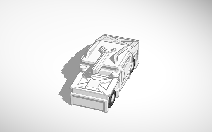 3D design Humvee - Tinkercad