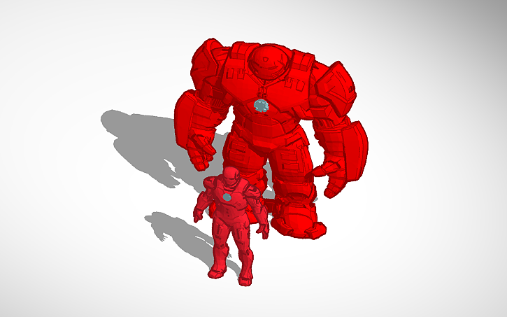 3D design Iron Man Armour and Hulkbuster Armour - Tinkercad
