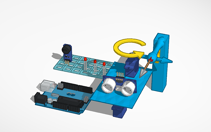 3D design Surveillance defense system design - Tinkercad