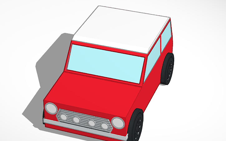 3D design Mini Cooper Sport 500 - Tinkercad