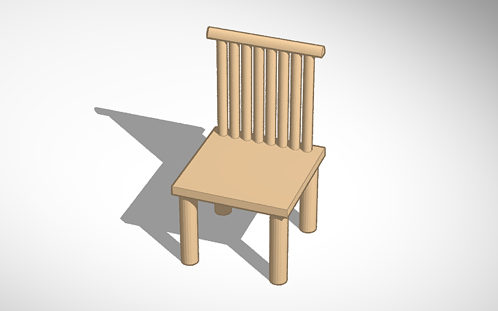 3D design Chair - Tinkercad