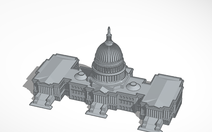3D design Capital State Building - Tinkercad