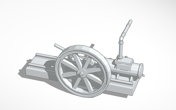 3D design Steam Engine - Tinkercad