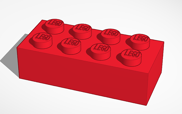 3D design Lego Brick CAD - Sahil Shah - Tinkercad