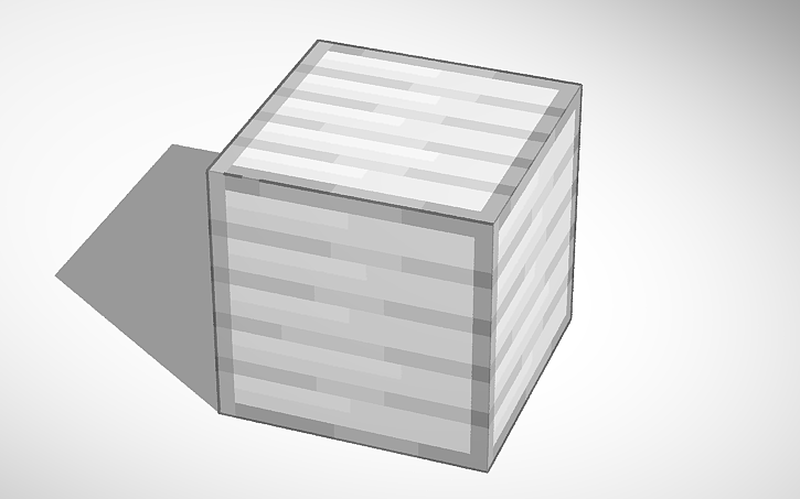 3D design Iron Block (Minecraft) - Tinkercad