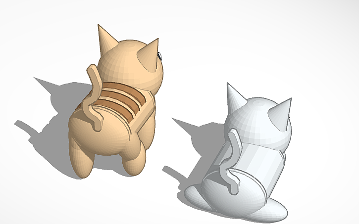 3D design Cat - Tinkercad