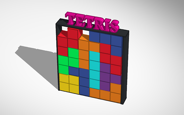 3D design TETRIS :) - Tinkercad
