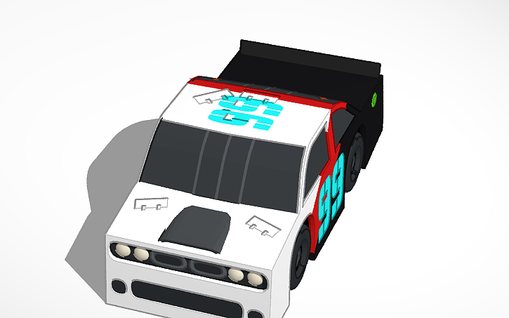 3D design NASCAR Dodge Challenger - Tinkercad