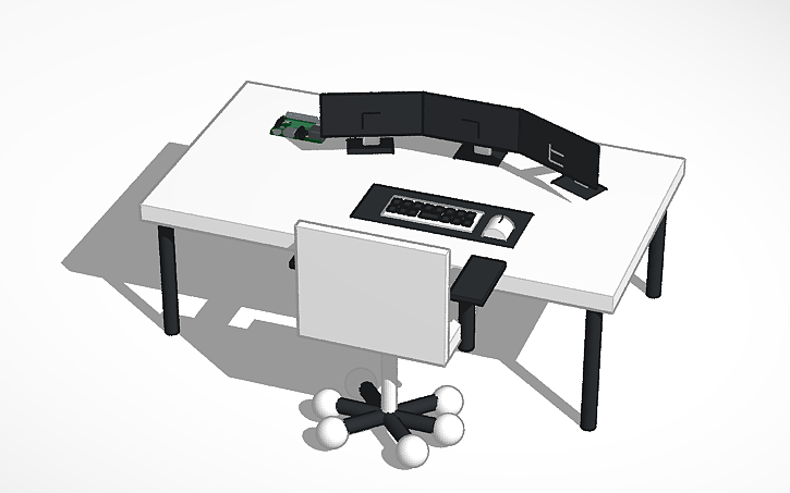 3D design DESKTOP PC - Tinkercad