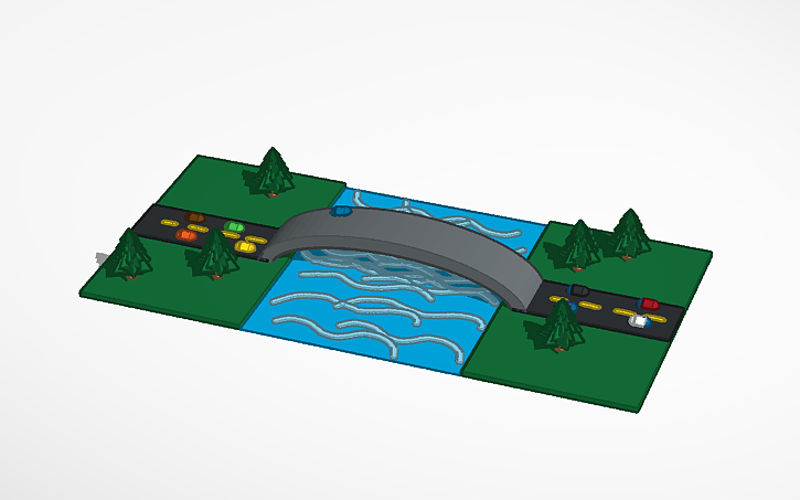 3D design Bridge - Tinkercad