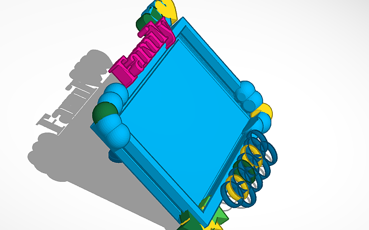 3D design Photo Frame - Tinkercad