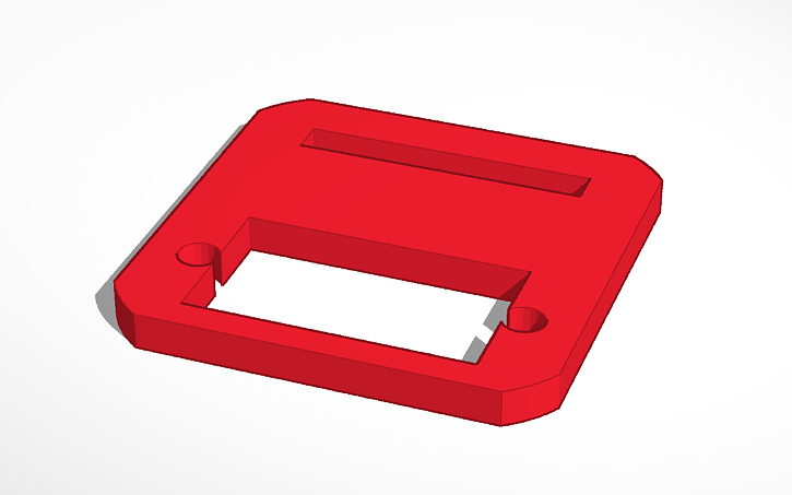 3D design servo motor bracket - Tinkercad