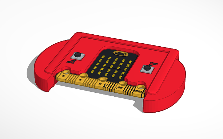 3D design micro:bit game controller - Tinkercad